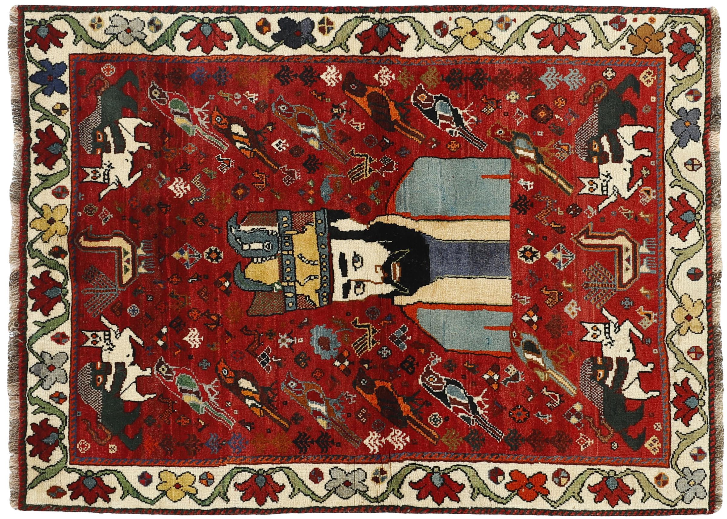 Ghashghai Figural 167x123 ID192784 | NainTrading: Orientteppiche in 180x120